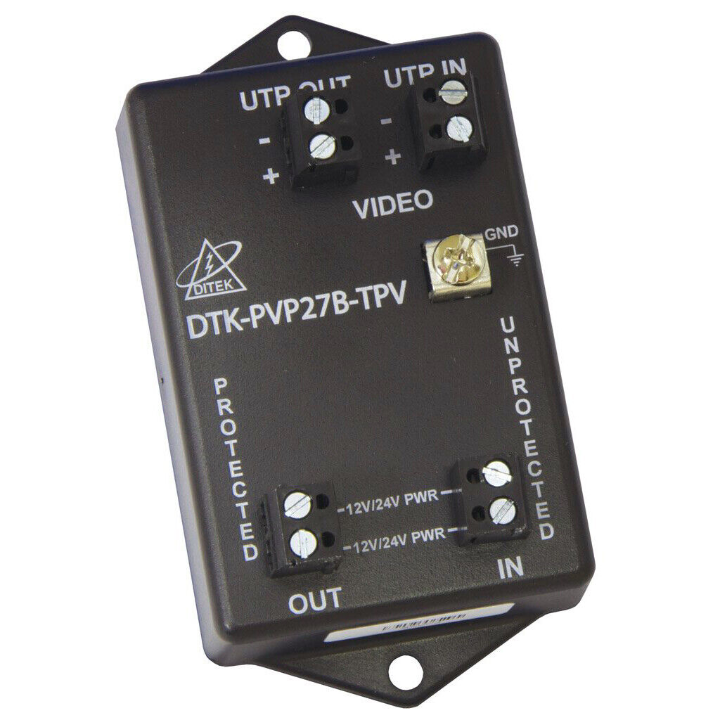 DITEK DTK-PVP27BTPV Fixed Analog and HDCCTV Camera Surge Protector ...